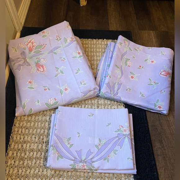 Burlington | Bedding | Vintage Full Size Floral Sheets | Poshmark